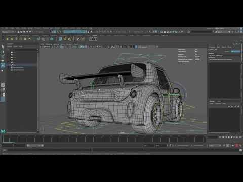 ArtStation - Toony Car Rig Maya #maya #car #rigging #Autodesk