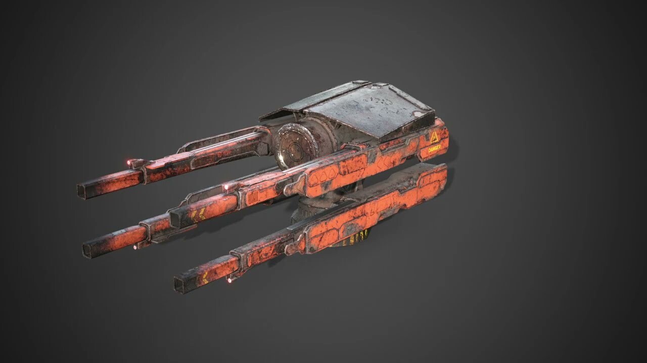 Marcin Dzaman - Sci-fi close combat gun turret