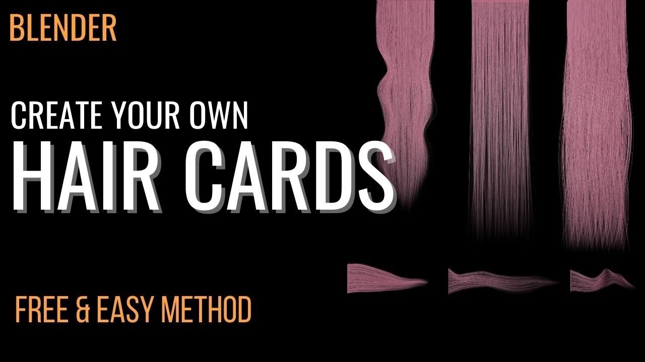 ArtStation - Create Hair Cards in Blender / Hair Textures / Easy Free ...