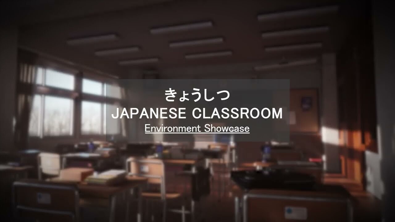 ArtStation - Japanese Classroom & Art Classroom