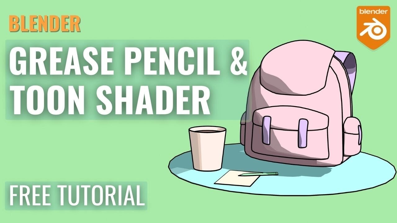 ArtStation - Blender GREASE PENCIL & TOON SHADER Tutorial / Cartoon & Anime