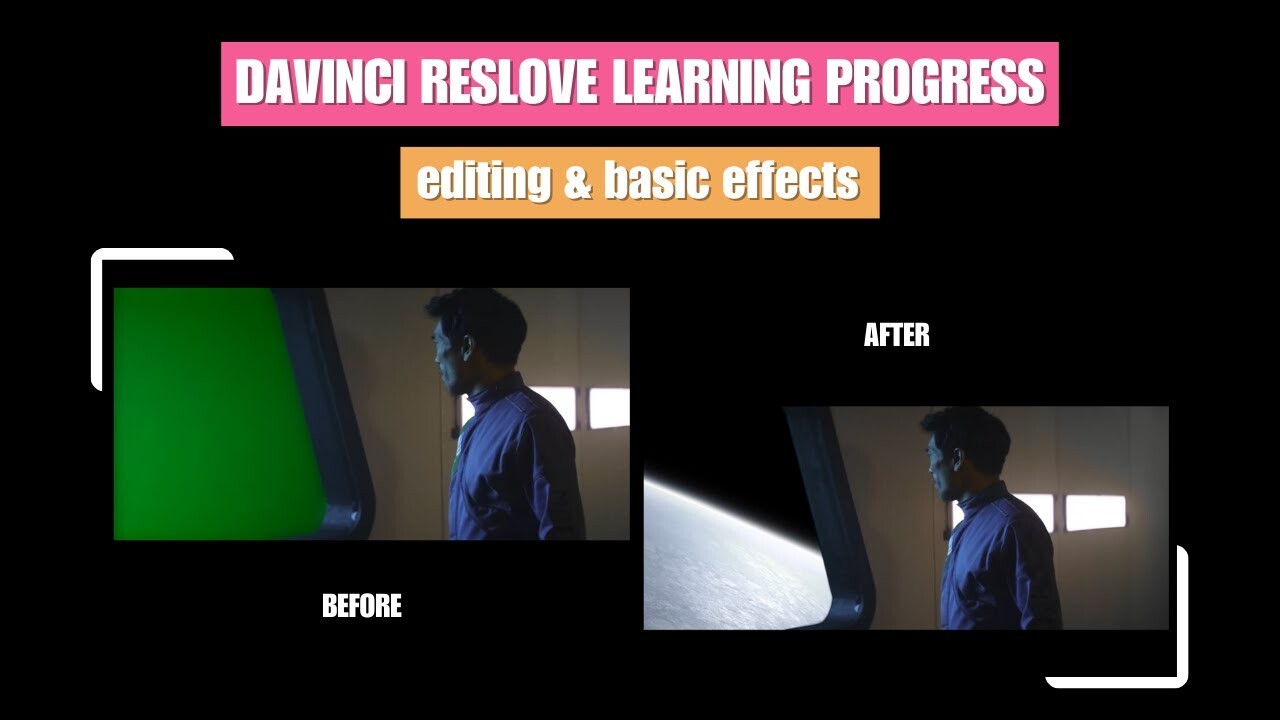 ArtStation - DaVinci Reslove learning progress: editing & basic effects