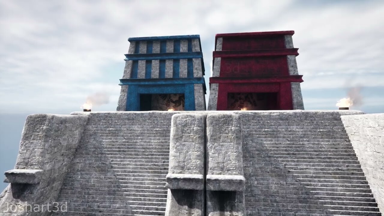 ArtStation - Templo Mayor en Tenochtitlan
