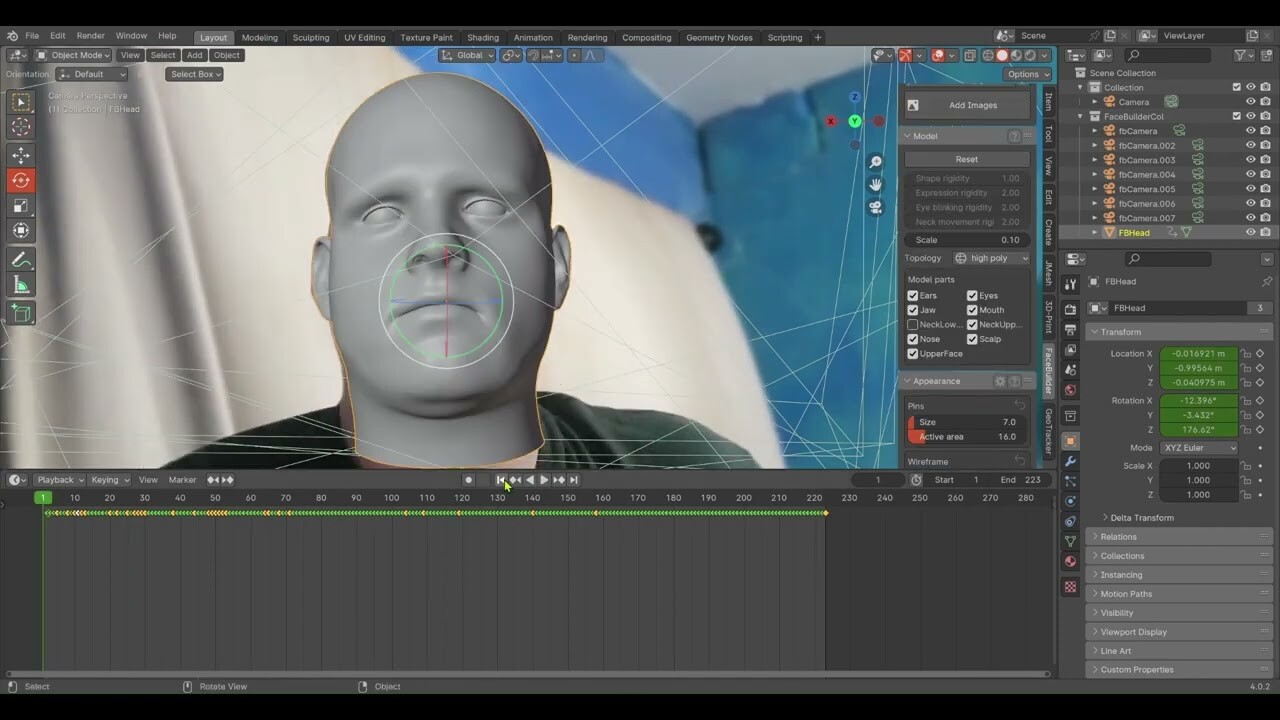 ArtStation - blender tracking using keentools addon