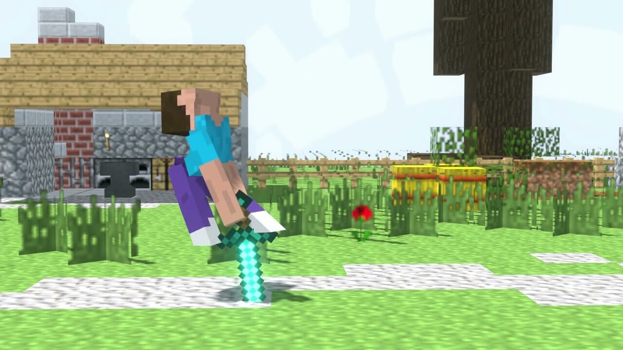 ArtStation - Minecraft Pulling Sword Animation