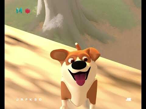 ArtStation - Dog friendly walking / 3D Animation / Douglas the corgi rig