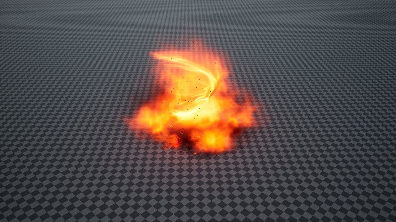 ArtStation - UE4 | Fire Element VFX Pack - Flame Tornado [4K]