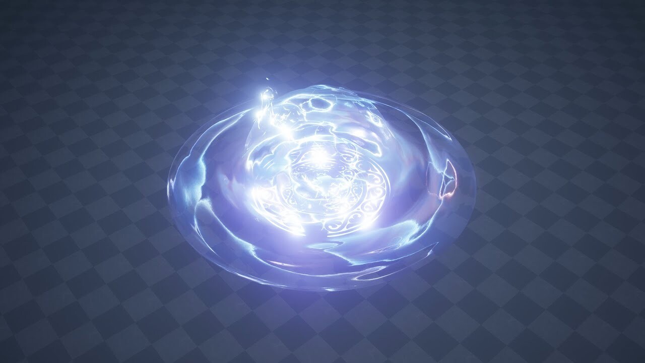 ArtStation - UE4 - Lightning Shield | Niagara Particle