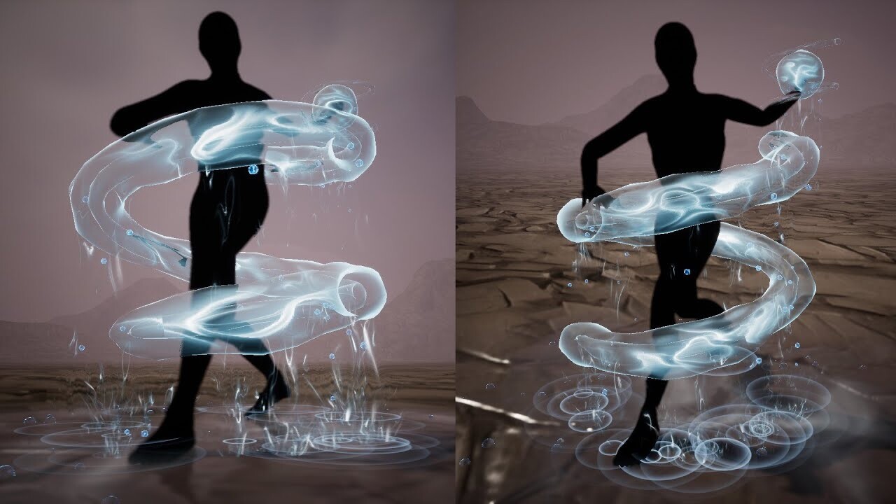 ArtStation - Water Bending FX in UE5.4 Niagara | For Patreon