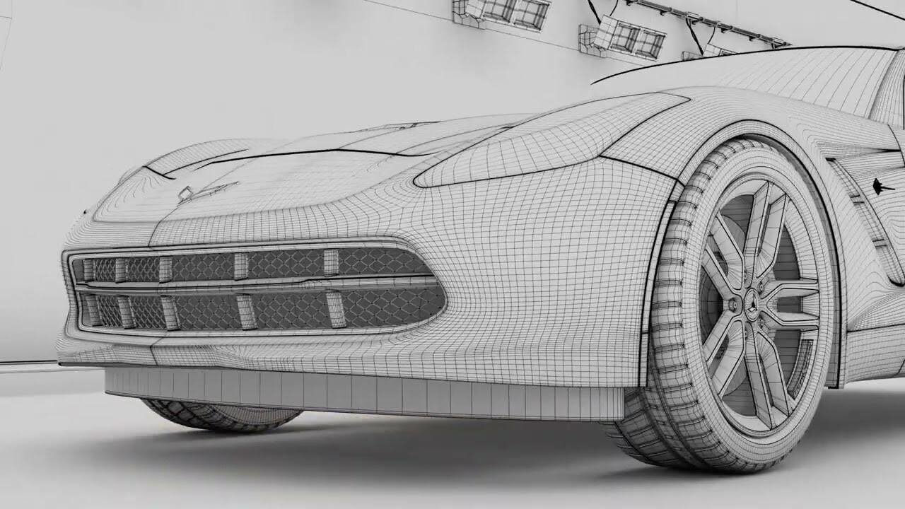 ArtStation - Car breakdown and recolor - Step by step 3D car build