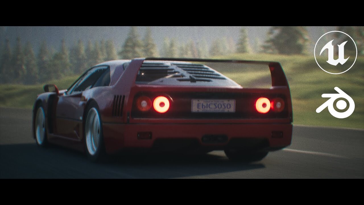 ArtStation - Lamborghini Countach x Ferrari F40 | Unreal Engine 5 Cinematic