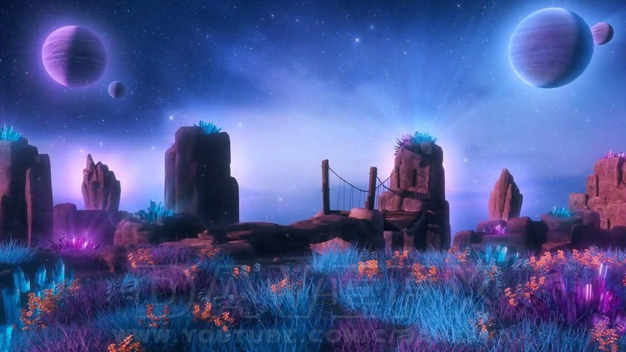 ArtStation - CRYSTALS Landscape Video Background - FANTASY Crystals ...