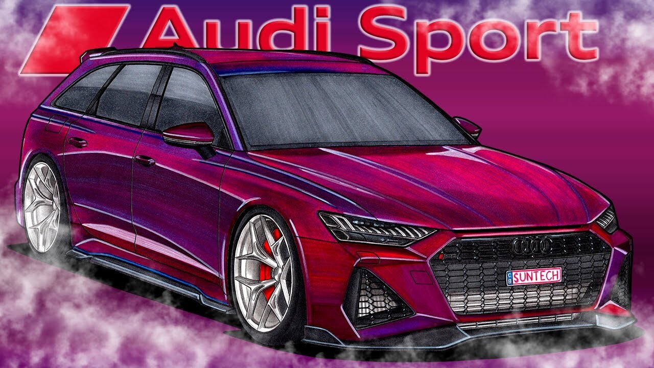 ArtStation - AUDI RS6 AVANT V8 BiTurbo C8 Purple