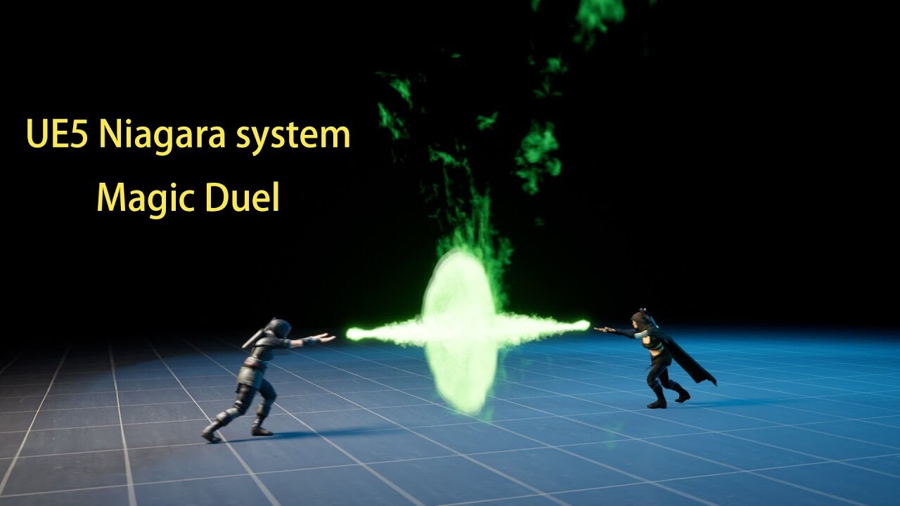 ArtStation - UE5 Niagara system-magic duel