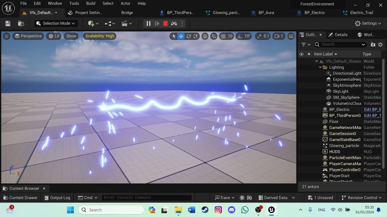 ArtStation - Electric VFX - UE5