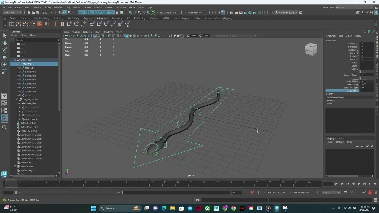 ArtStation - Snake Rig
