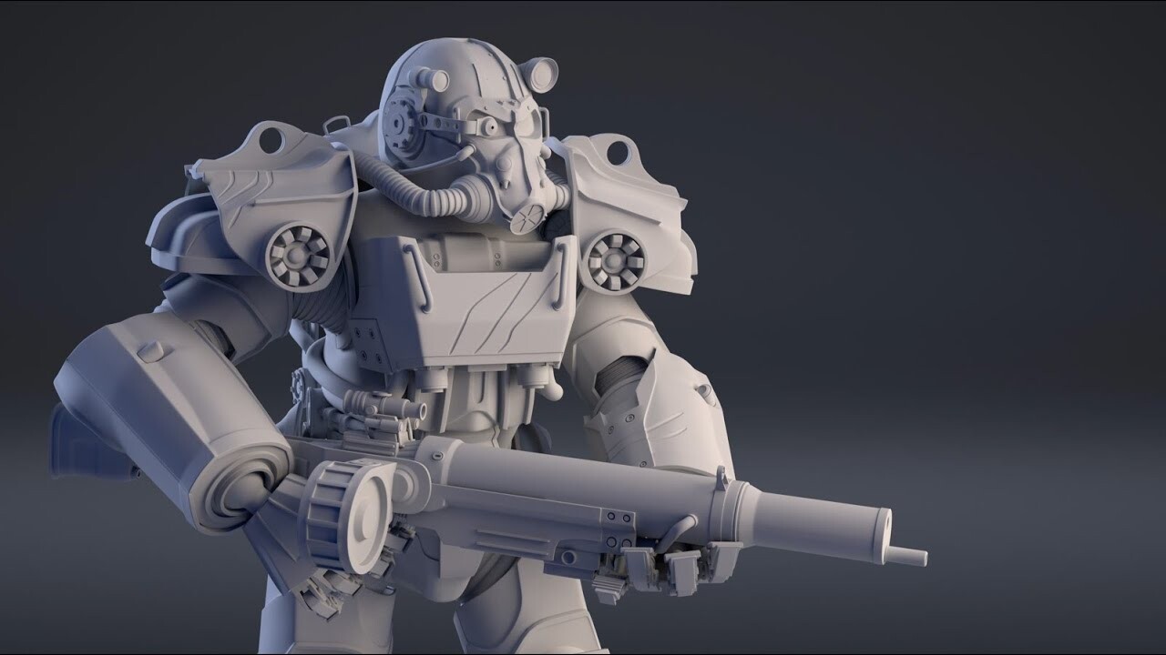 ArtStation - Power Armor T-60 Fallout Modeling
