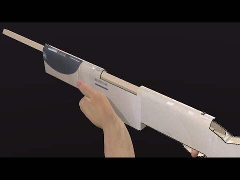 ArtStation - Cardboard Rifle Animation & Model