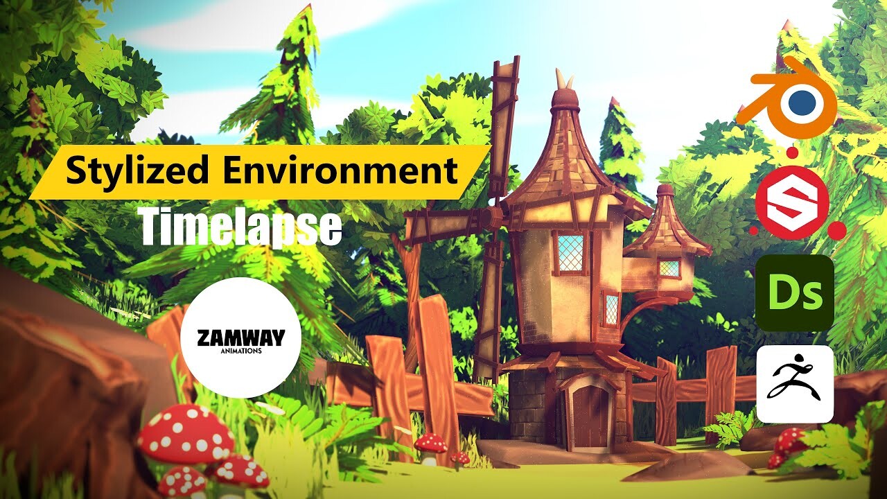 ArtStation - Stylized Environment Blender