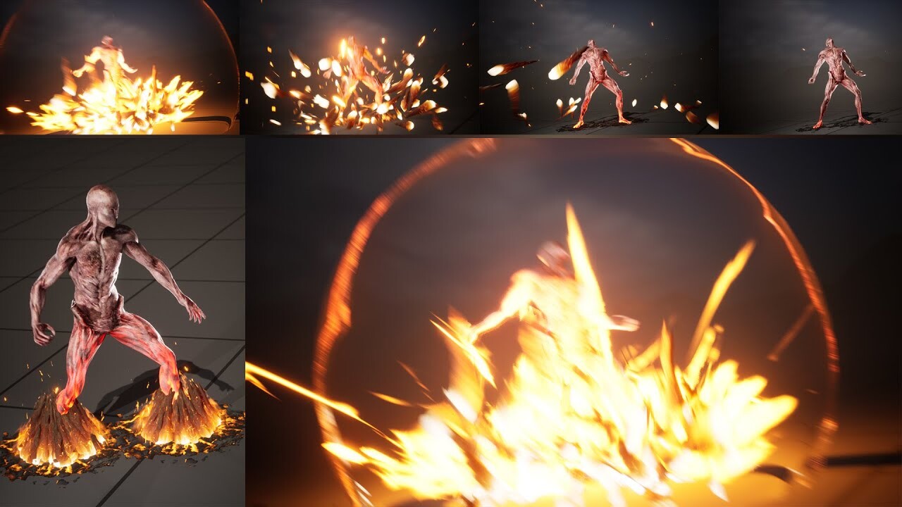 ArtStation - Taunt Explode FX in Unreal Engine 5.4 Niagara | Download Files