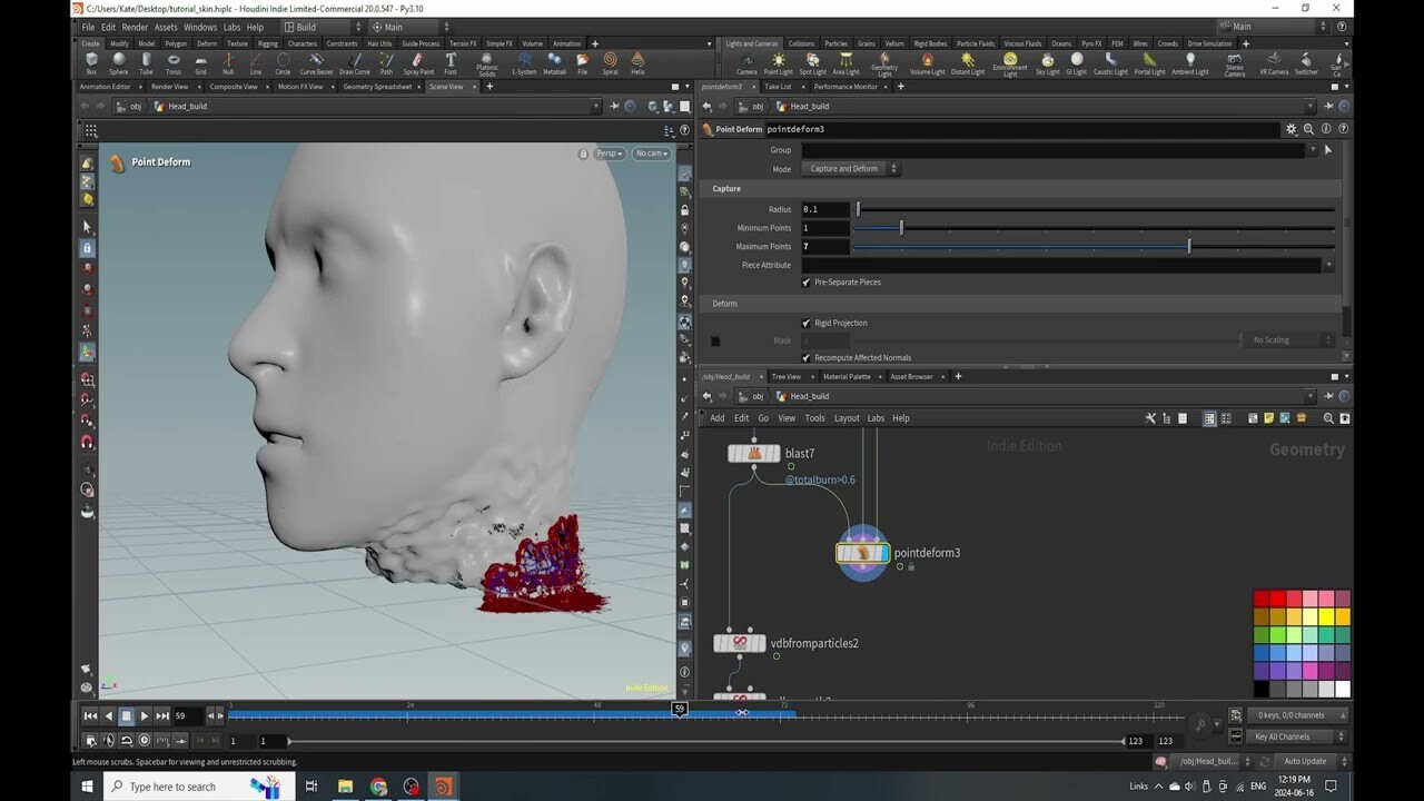 ArtStation - Bubbling Skin Melt || Houdini Tutorial || Part 5 || Part 6