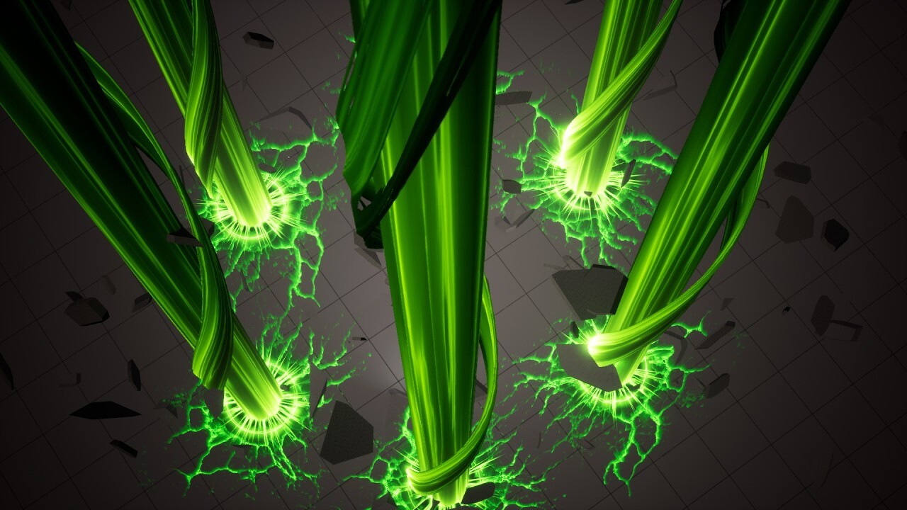 ArtStation - Beams Attack FX in Unreal Engine 5.4 Niagara | Download Files