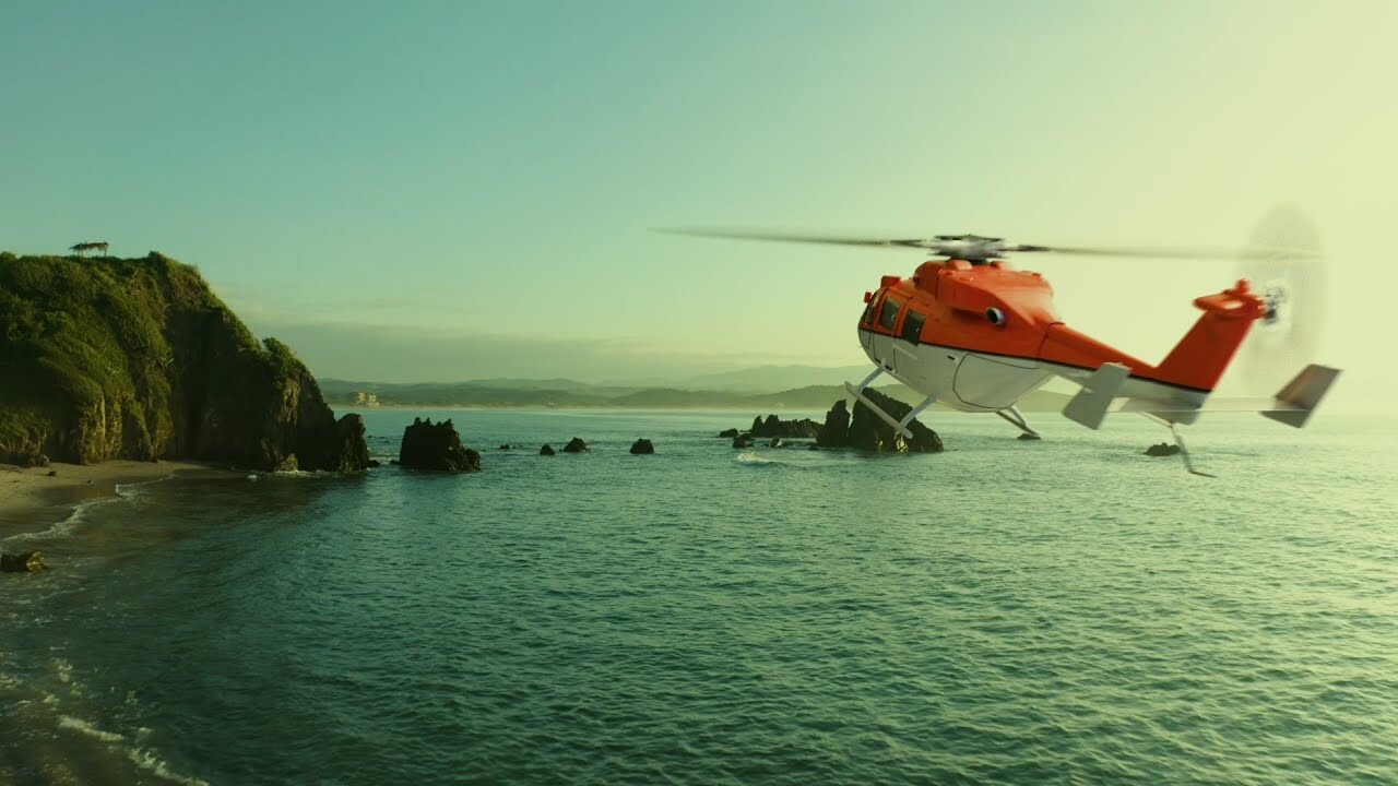 ArtStation - 3D Chopper Over Ocean | CGI