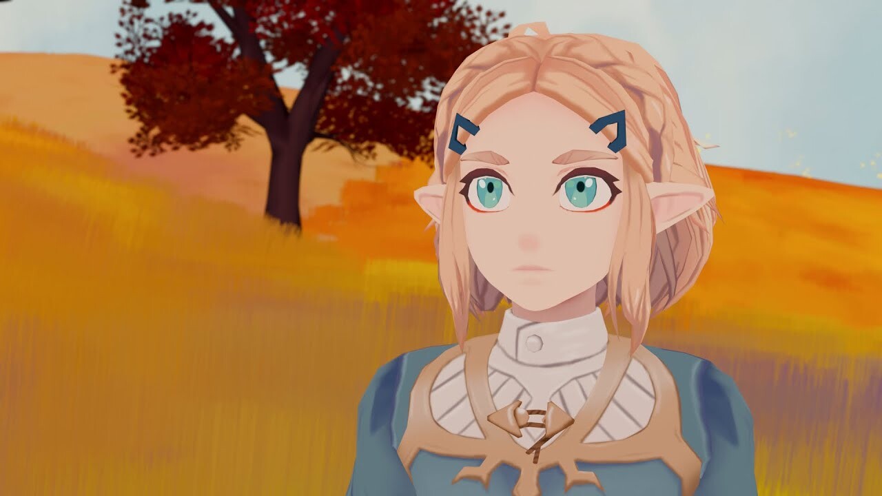 ArtStation - Princess Zelda Backflip - Blender Animation