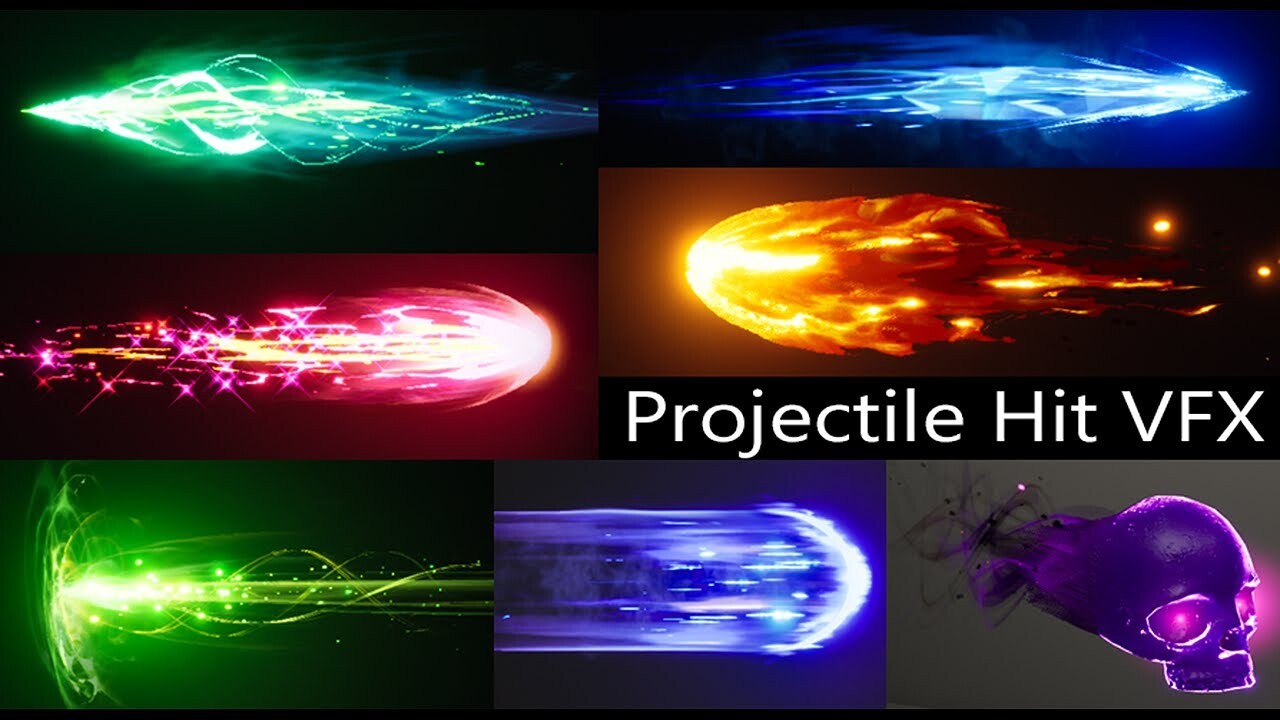 ArtStation - Projectile VFX with Hit and Launch VFX