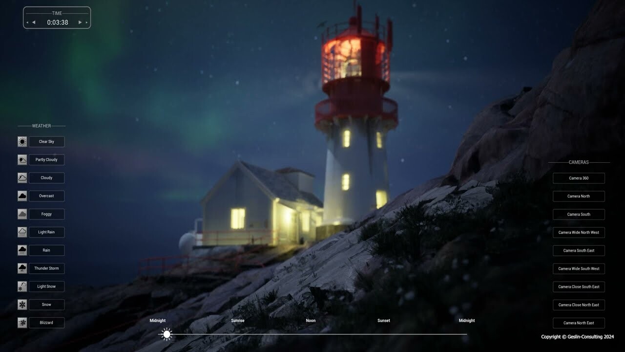ArtStation - UE5 Lighthouse Lindesnes Fyr weather simulation
