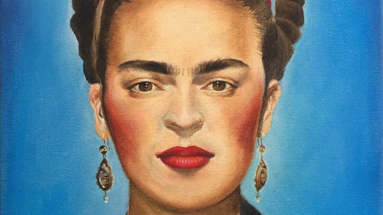 ArtStation - Frida Kahlo, Oil on Canvas