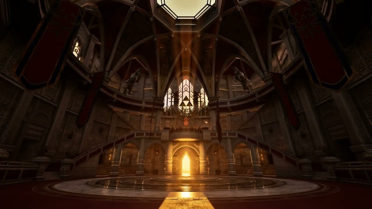 ArtStation - The Castle of Hyrule Kingdom-Legend of Zelda 3D Environment