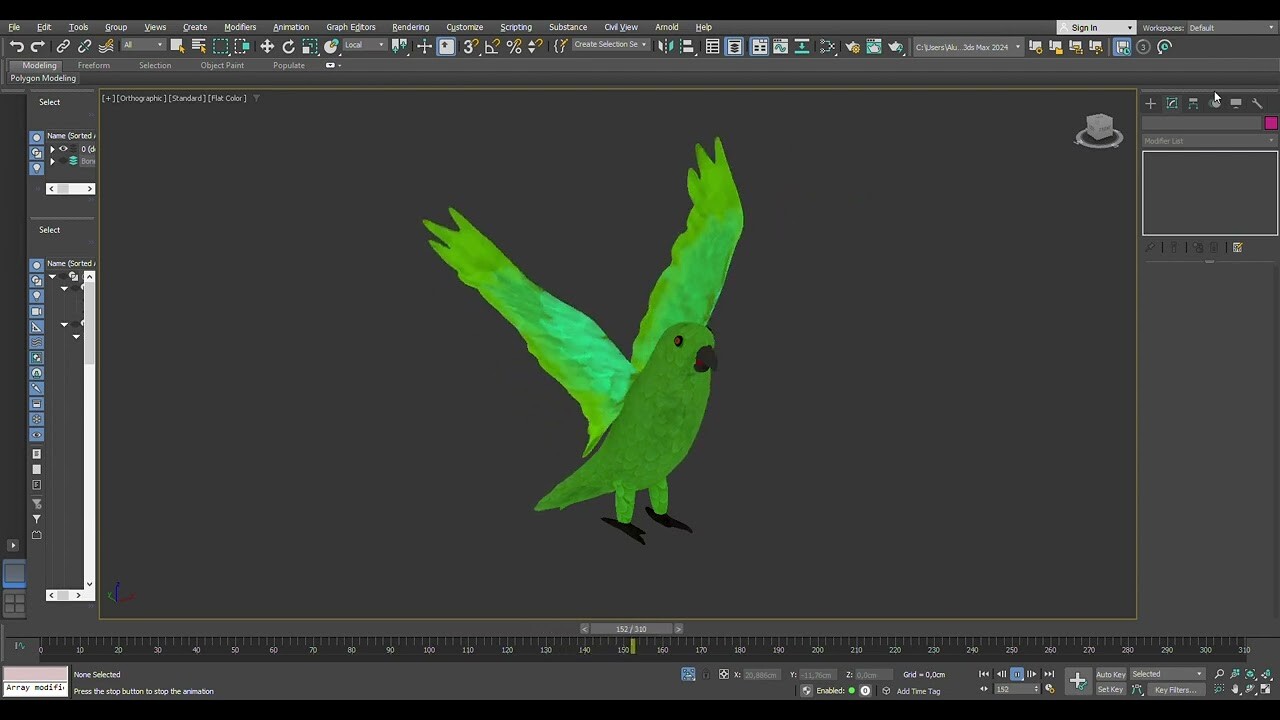 ArtStation - intento de animación de un ave