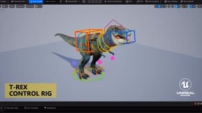 ArtStation - T-Rex control rig in Unreal Engine 5.