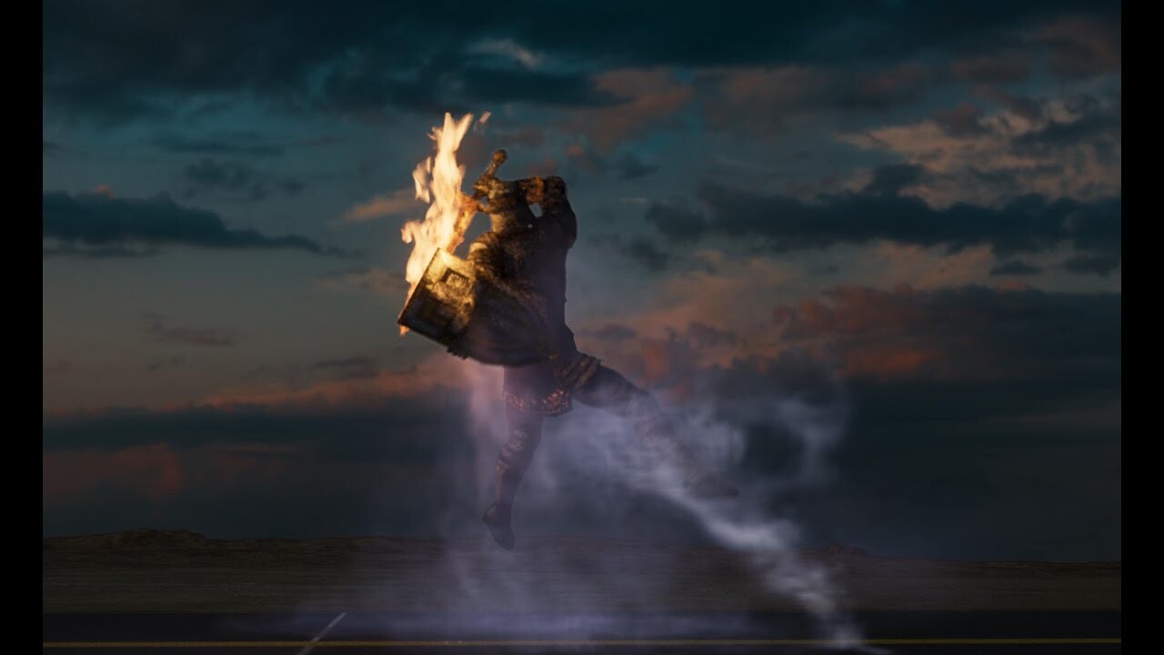 ArtStation - Houdini Wielding fire sword