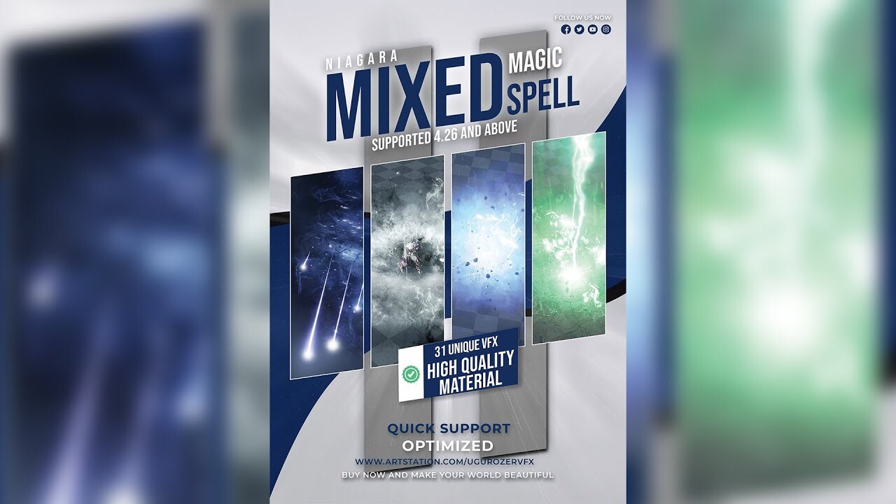 ArtStation - UE | Mixed Magic "2" - Spell VFX Pack [4K]