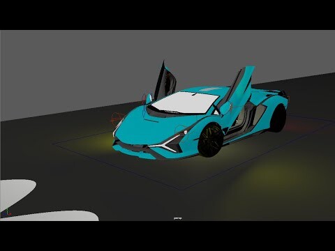 ArtStation - Lamborghini Sian Rigging and Animation