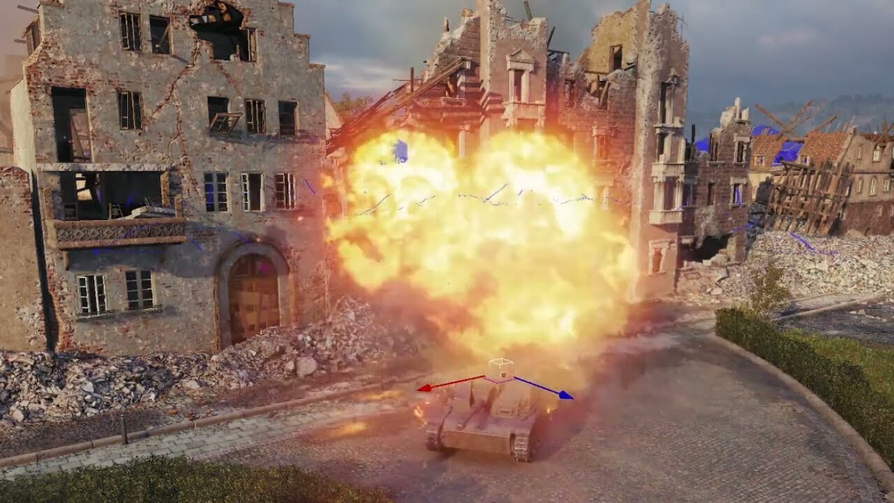 ArtStation - Creating sequences: tank explosion, projectile, plane attack