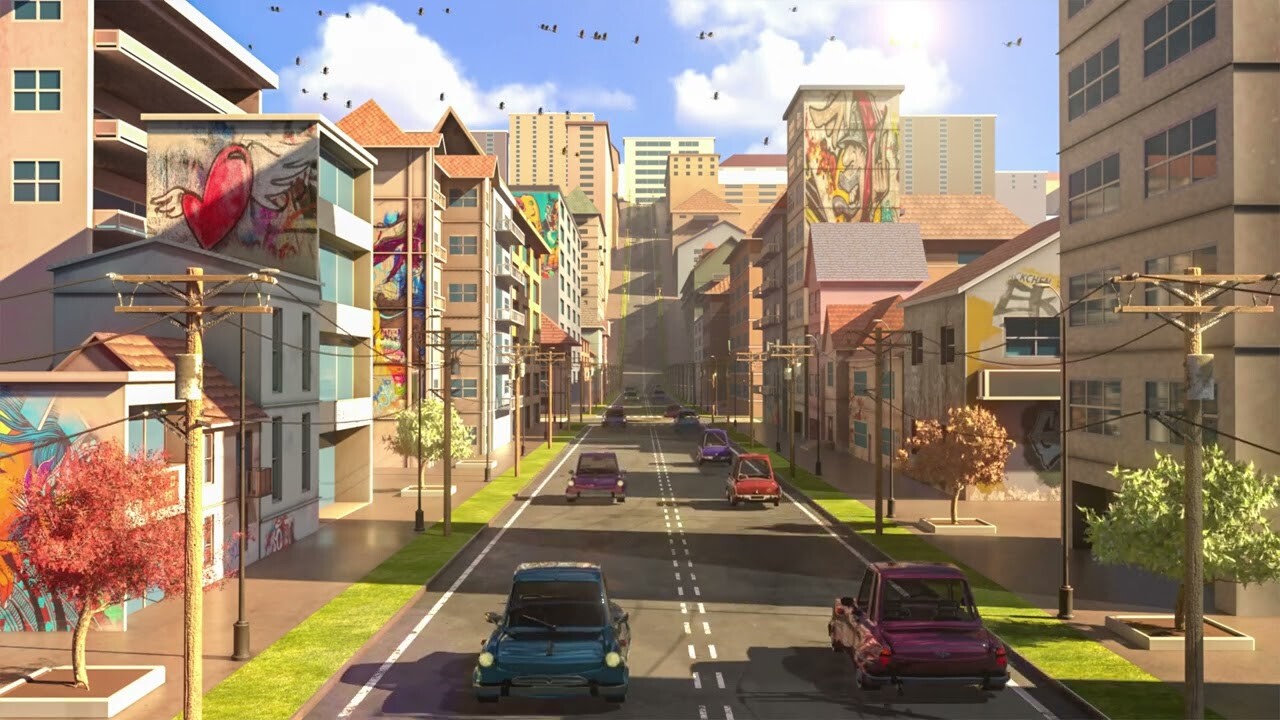 ArtStation - Stylized City Animation