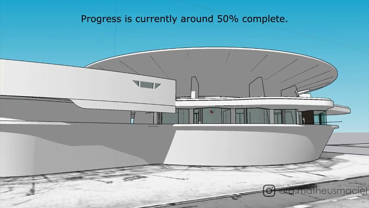 ArtStation - Arango Marbrisa House - John Lautner | 3D Sketchup Model