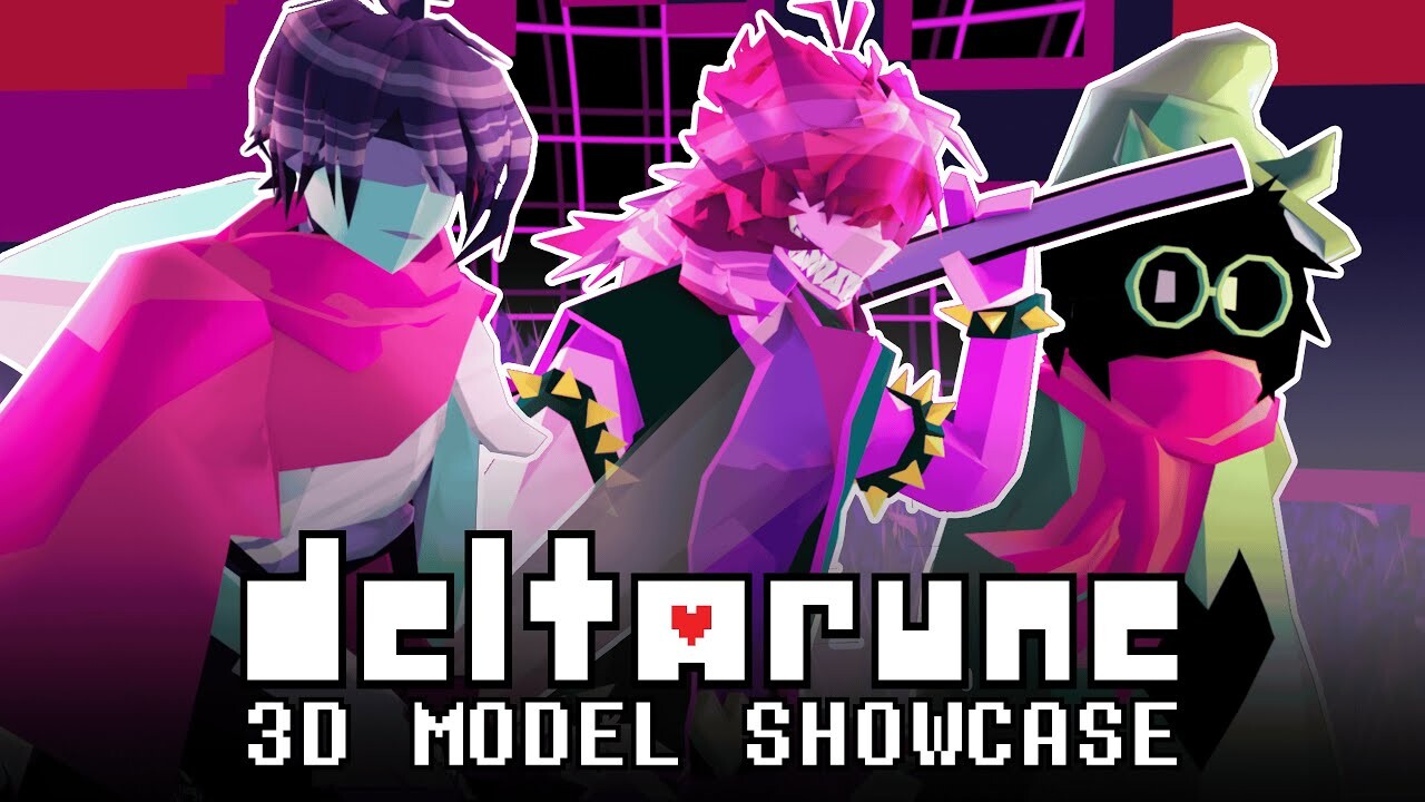 ArtStation - Stylized Deltarune 3D Models | Character Showcase