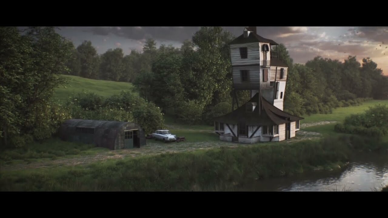 ArtStation - Weasley Burrow - 3D Environment (Houdini & Karma)