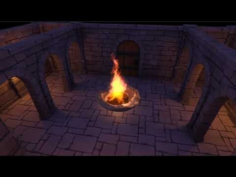 ArtStation - Stylized bonfire