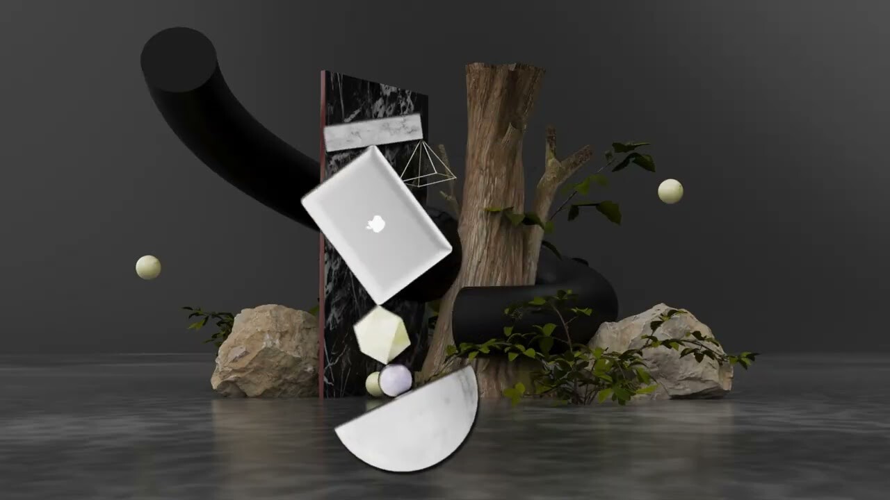 ArtStation - 3D Motion graphics for Apple macbook