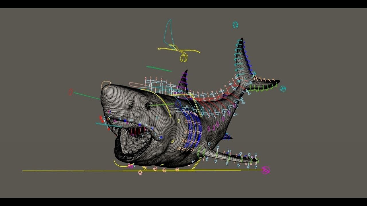 ArtStation - Shark Rig in Maya