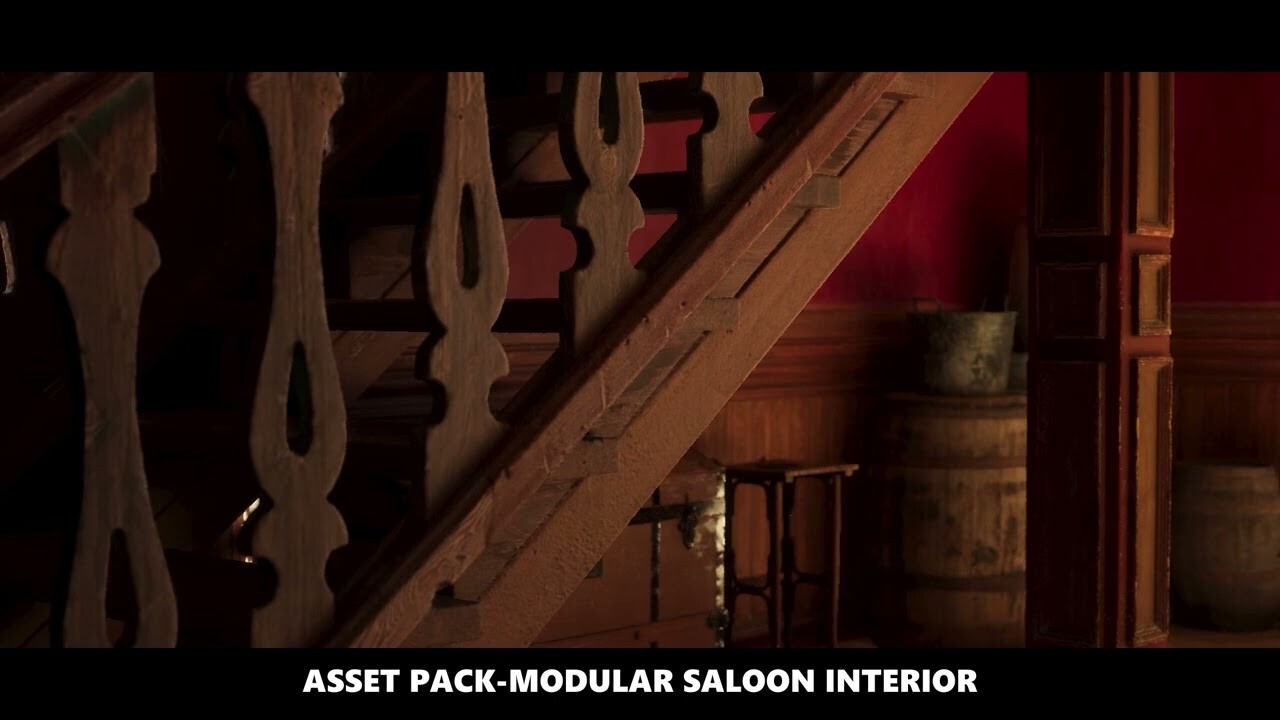 ArtStation - Modular Saloon Cinematic Render In Unreal Engine 5