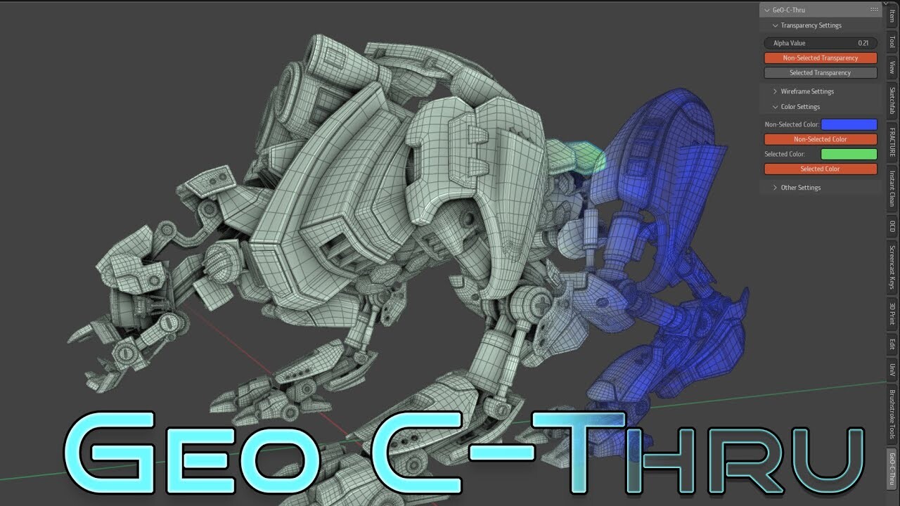 ArtStation - See Through Geometry in Blender Viewports