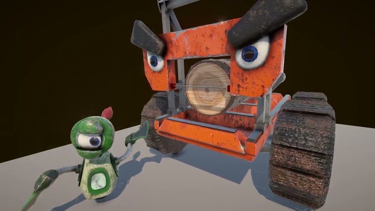 ArtStation - Lumberjack and Sawmill Robots