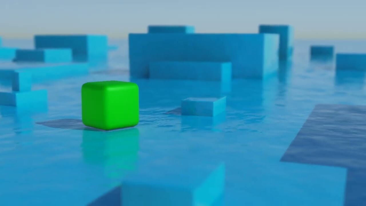 ArtStation - Jumping Slime Cube Animation – Blender
