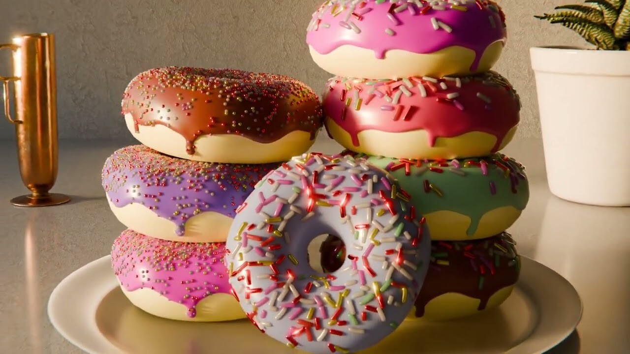 ArtStation - Stack of donuts :D